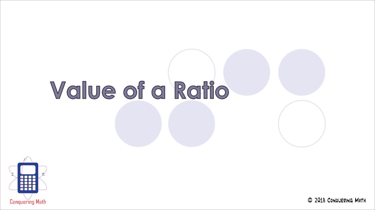 Value of a Ratio - YouTube