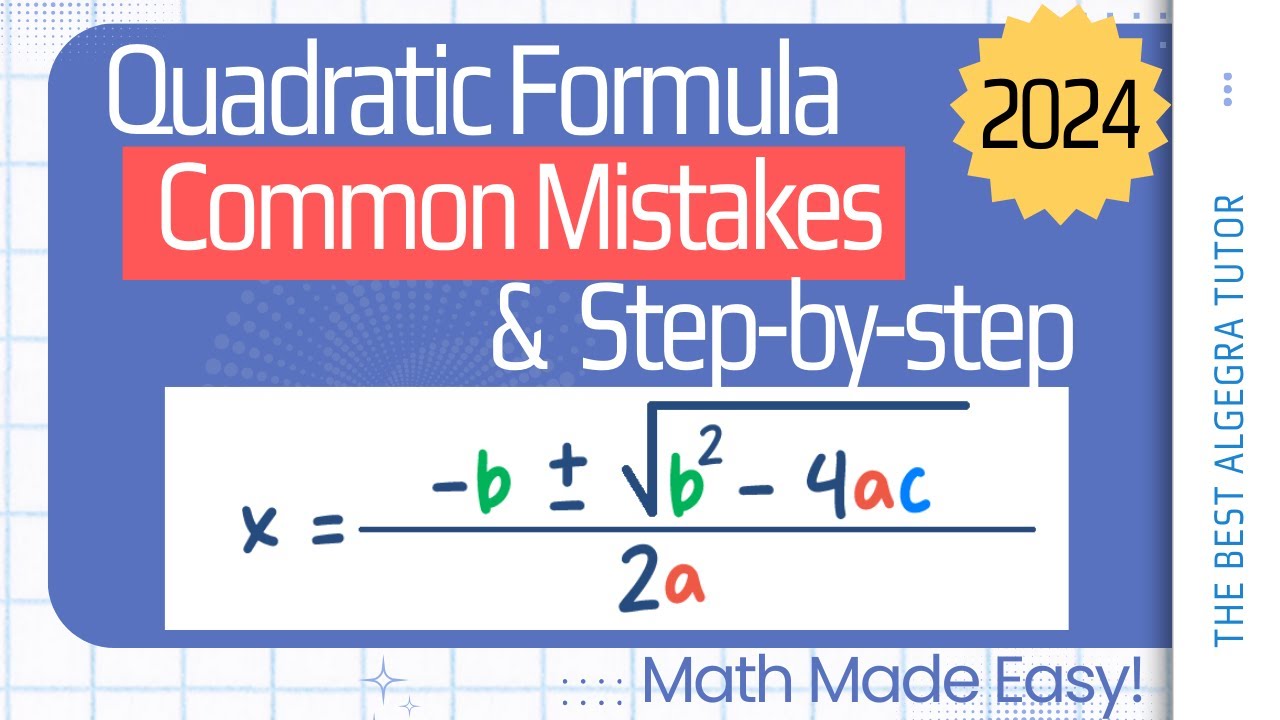 Solve quadratic equations using the quadratic formula - YouTube