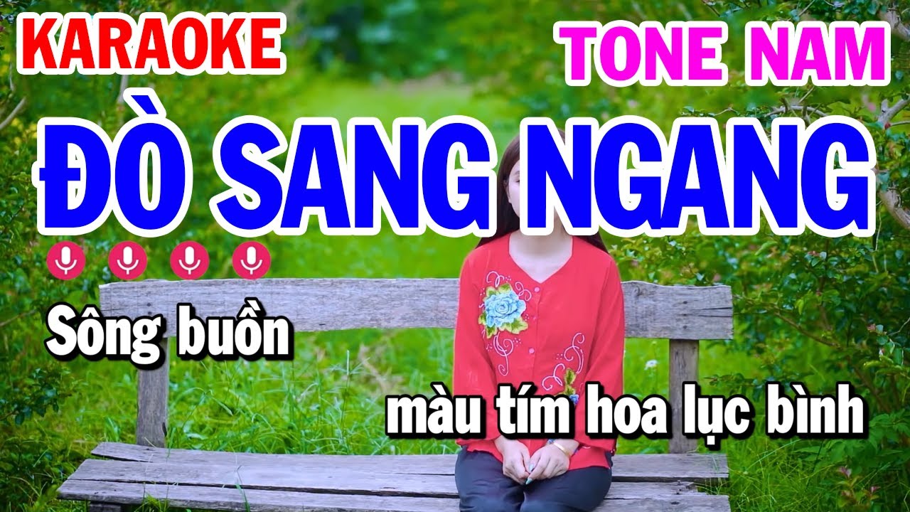 Đò Sang Ngang Karaoke Tone Nam Nhạc Sống Karaoke Công Trình Mp3