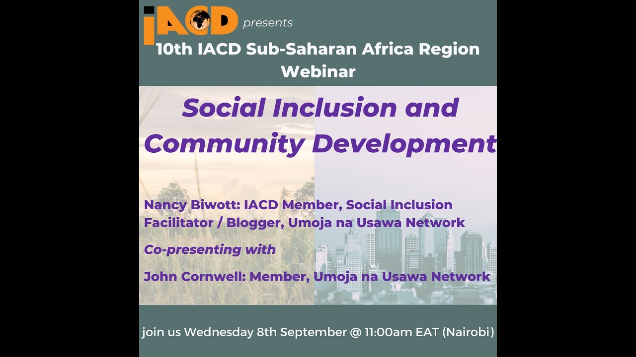Social Inclusion and Community Development: an IACD webinar - YouTube