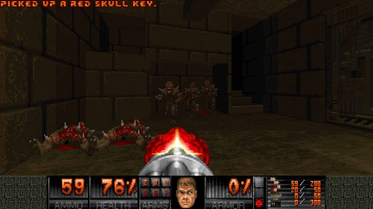 Doom 2 - Alien Vendetta (Map 1: Sunset): UV-Fast 100% (Map Author ...
