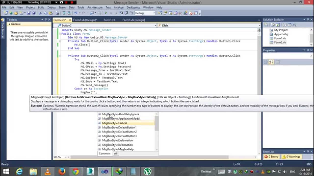 How To Make A Simple Message Sender Tutorial HD - YouTube