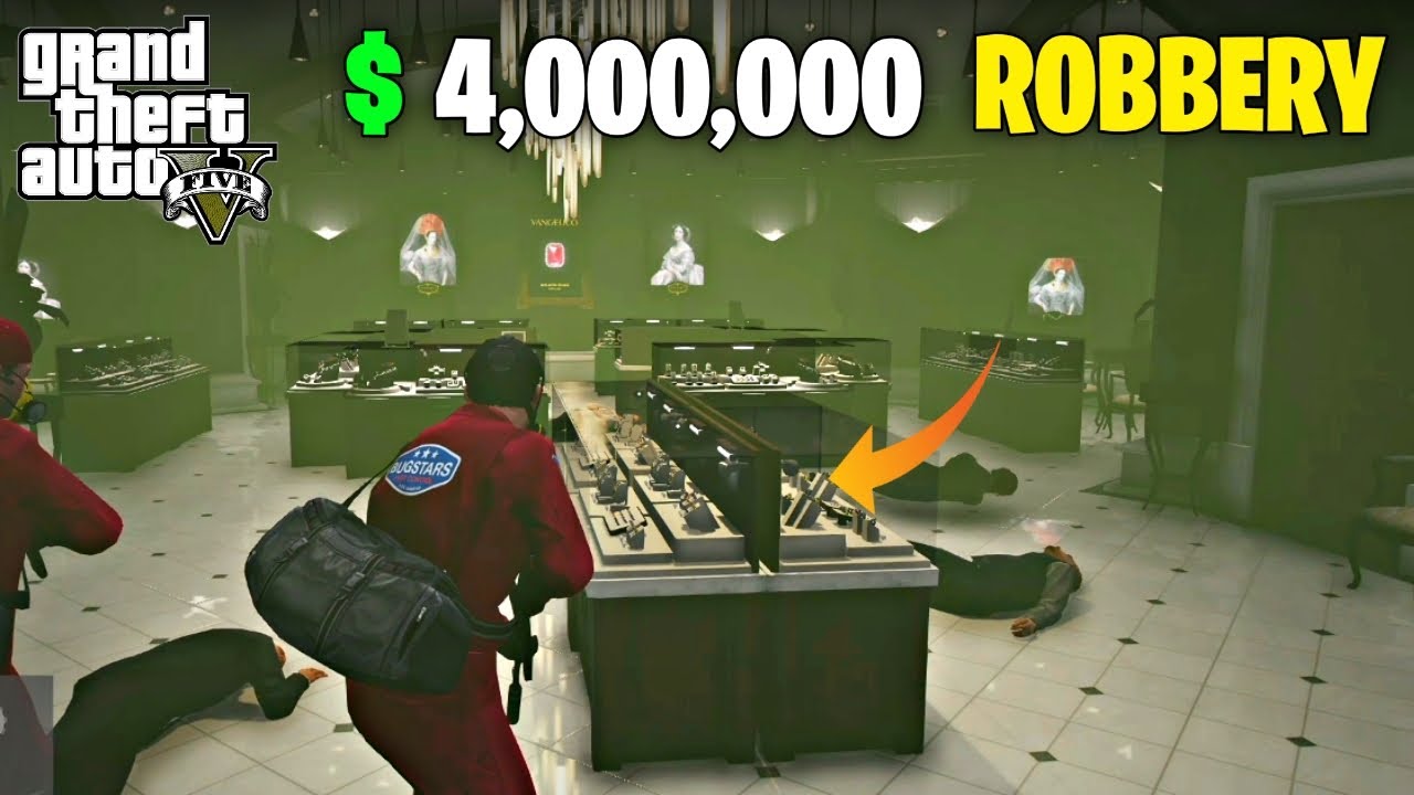 JEWELLERY SHOP ROBBERY OF $4,000,000 | GTA 5 #3 - YouTube