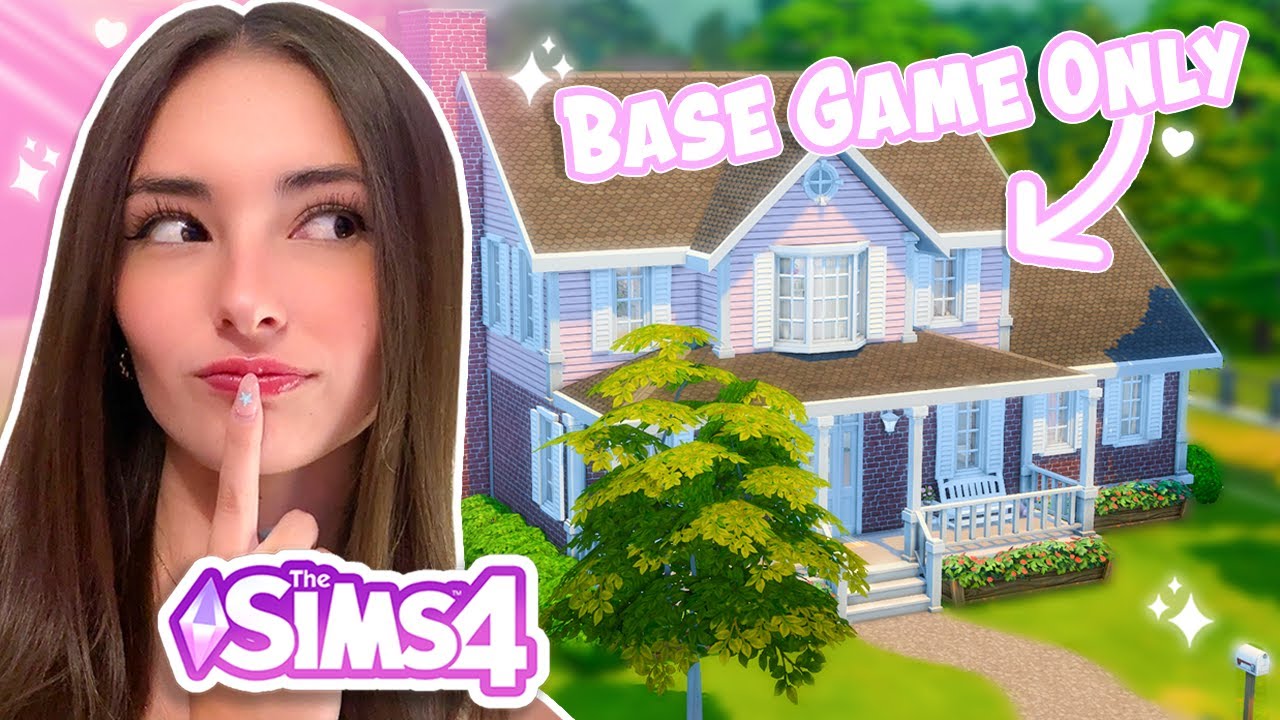Building an Actually GOOD Base Game ONLY House in The Sims 4?? - YouTube