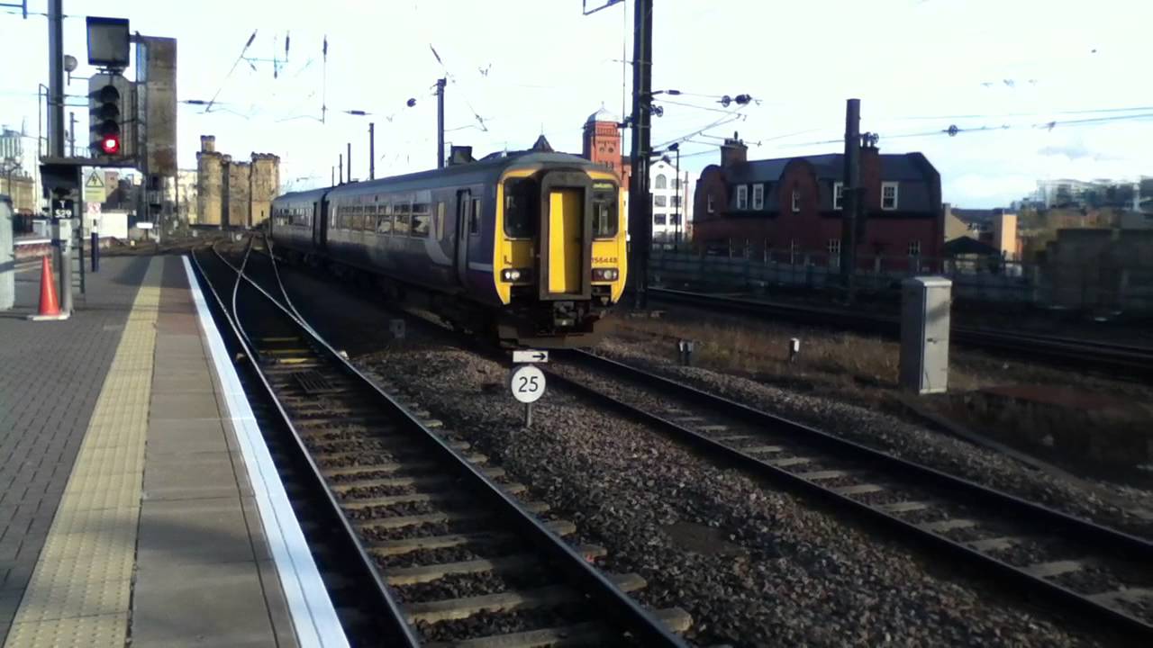 A Northern Rail Unit 156 448 arrives into Newcastle - YouTube