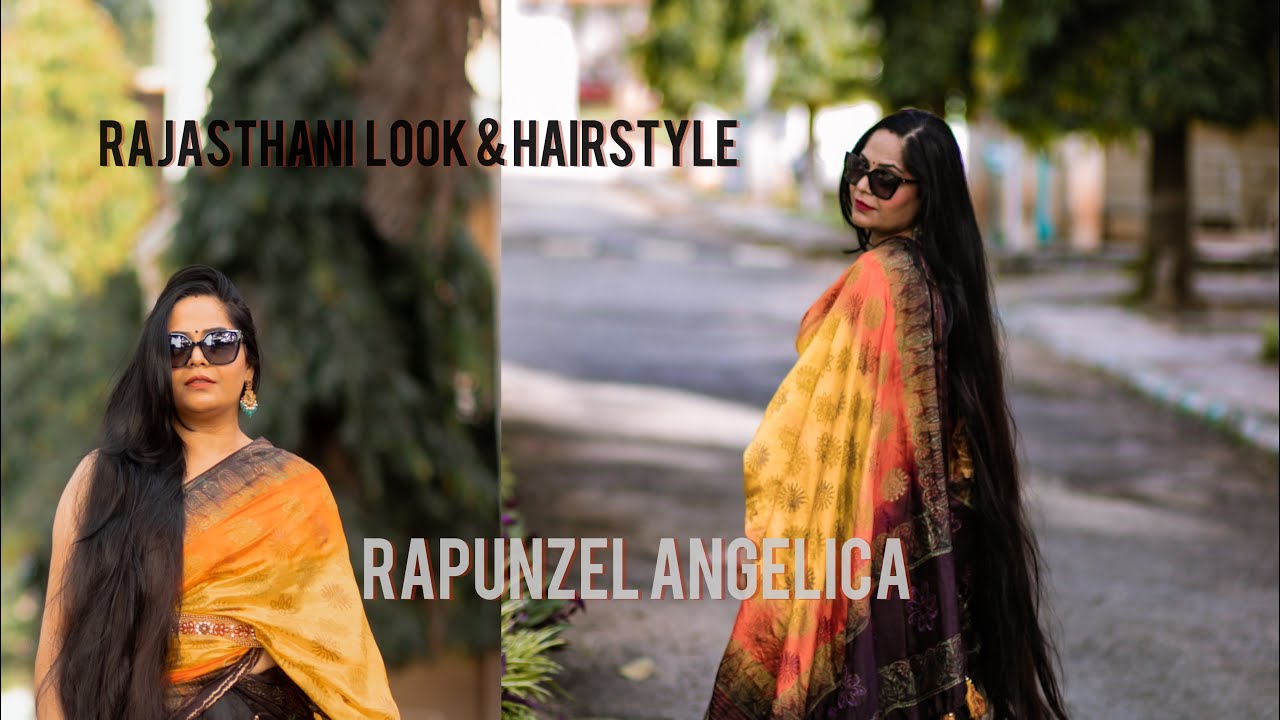 Modern Rajasthani Look with Natural Long Hair: Traditional Meets Trendy ...