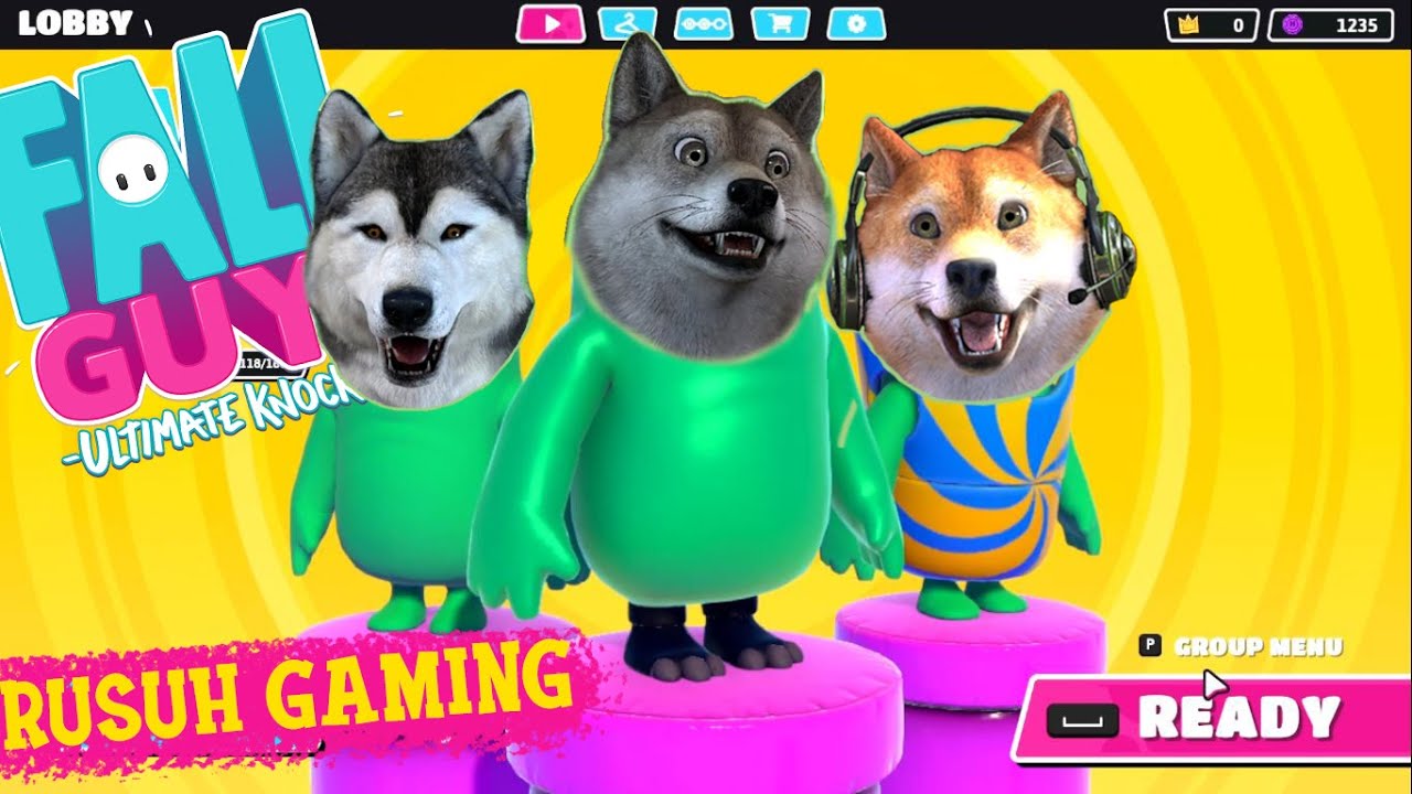 FALL GUYS INDONESIA - VIDEO KOMPILASI DOG FAM'S | RUSUH & NGAKAK ...