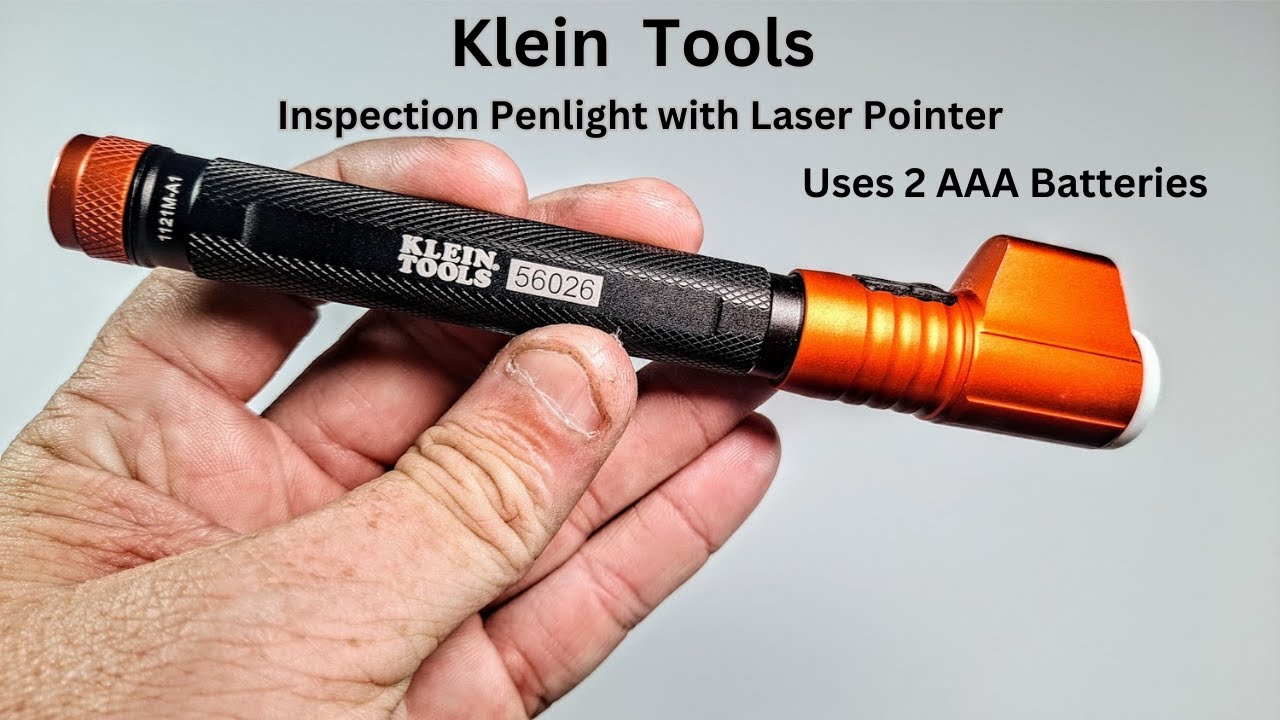 Klein Tools Inspection Penlight with Laser Pointer - YouTube