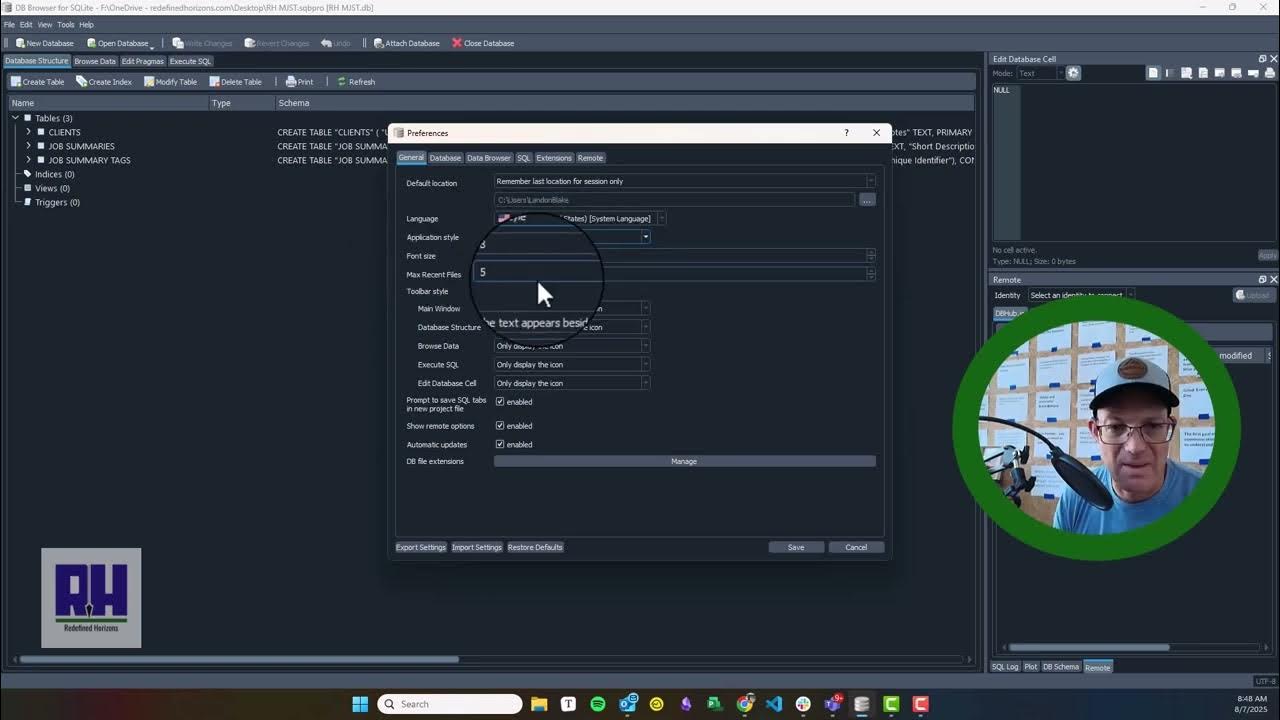 An Overview Of Program Preferences In DB Browser (Open Source GUI Front ...