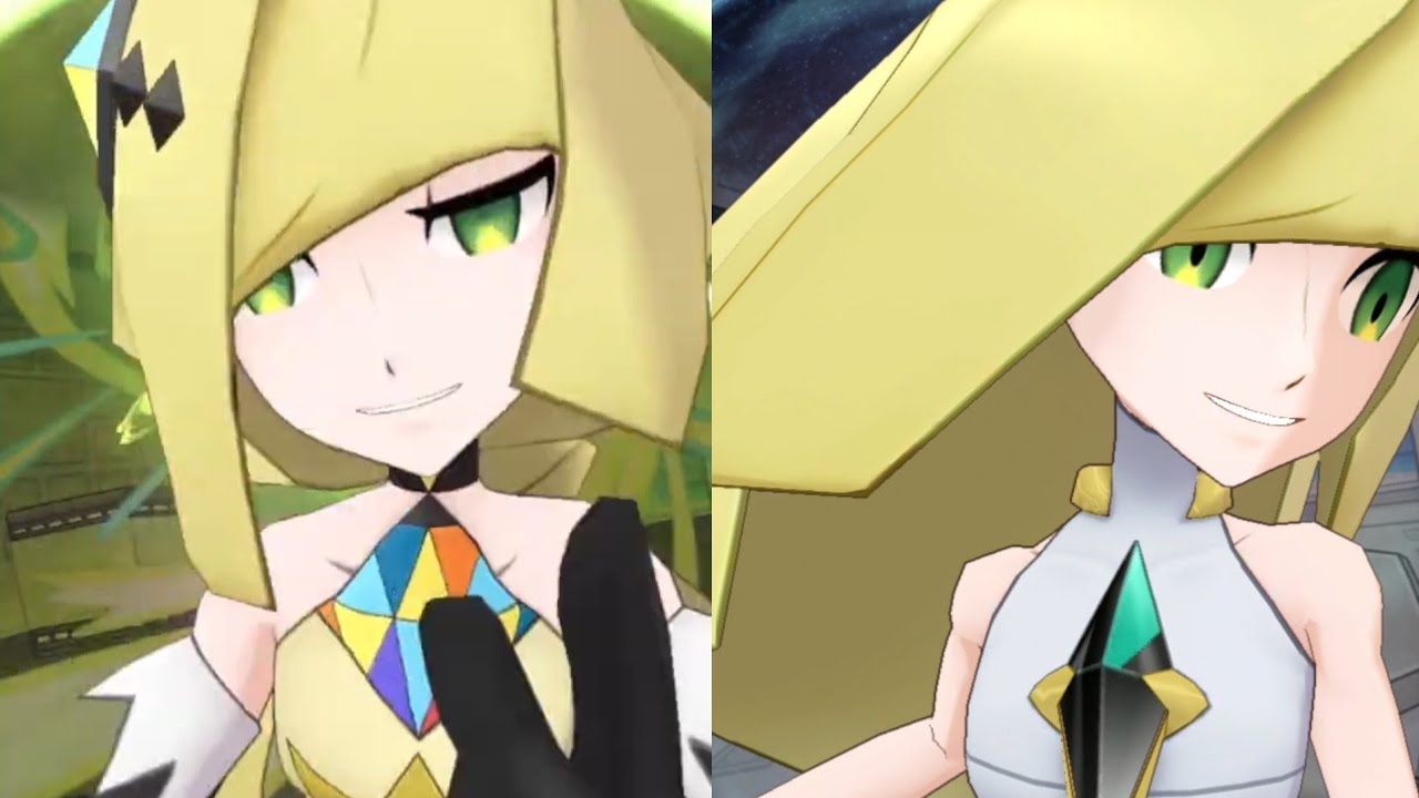 OG Lusamine vs Sygna Suit Lusamine Sync Animations | Pokemon Masters EX ...