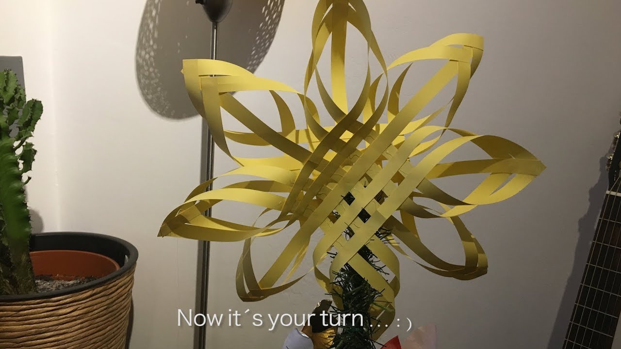 24 of 24/ making the top of the Christmas tree out of paper - YouTube