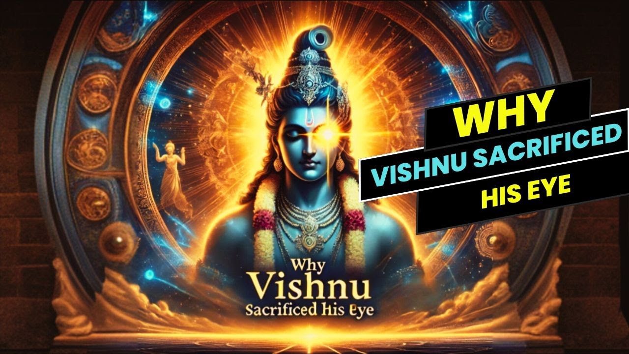 why Vishnu sacrificed his eye #vishnu #shiva #sudharshan # ...