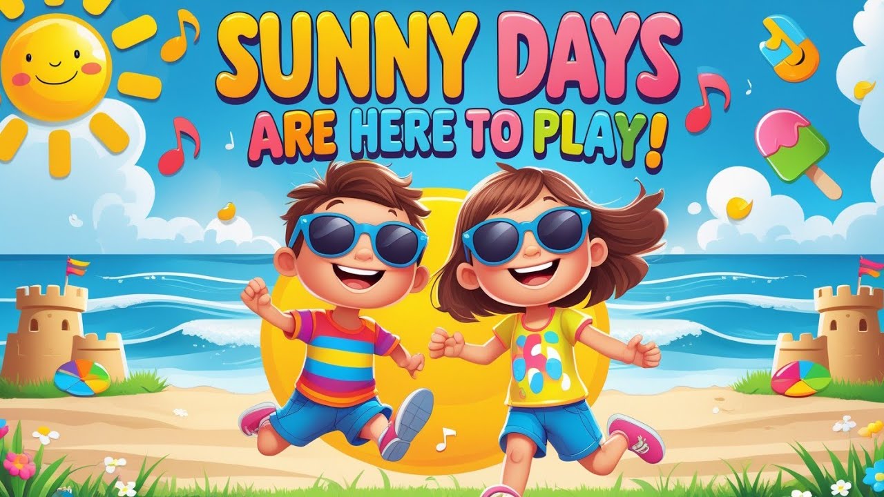 Sunny Days Are Here to Play | Fun Summer Song for Kids | Nursery Rhymes ...