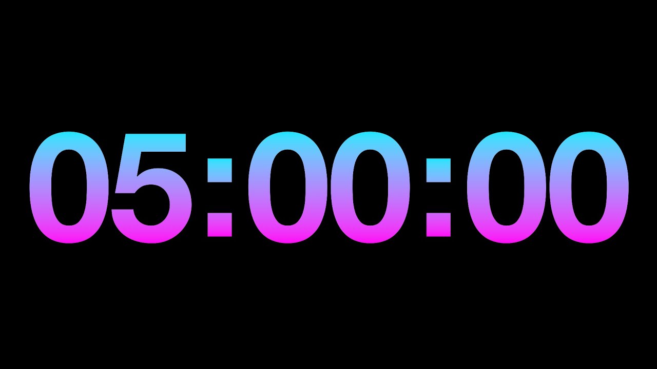 5 Hour Timer ⎜ Timer of focus ⎜300 Minute Timer - YouTube