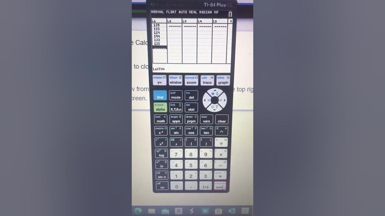 Finding the mean, standard deviation, median, and quartiles using a TI-83/84 calculator - YouTube