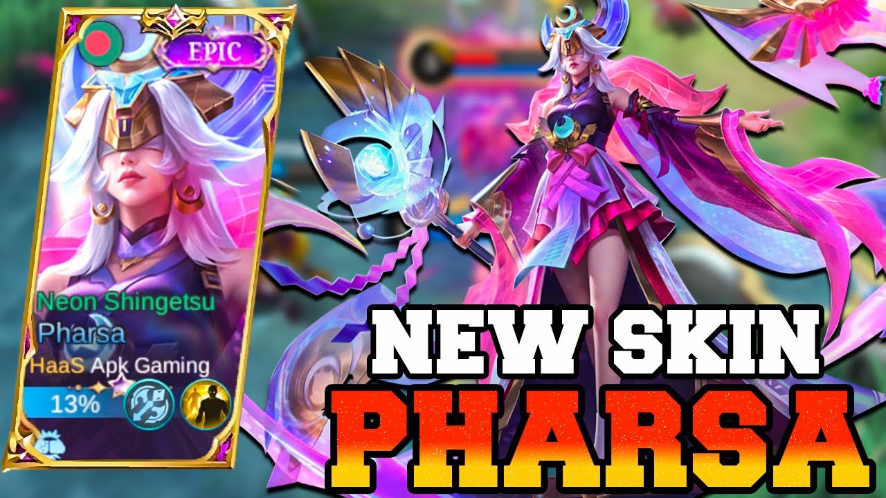Pharsa New Skin Epic Neon Vhingetsu Gameplay !! Pharsa Best Build 2023 ...