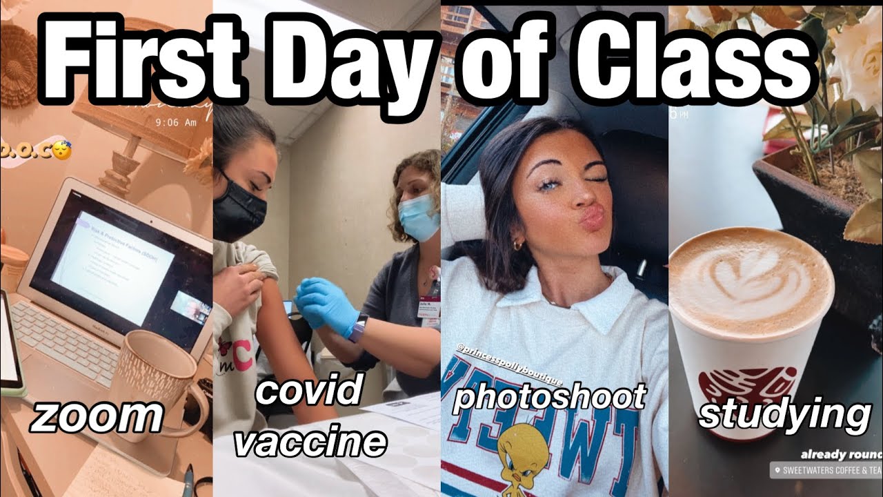 VLOG | first day back to college classes - YouTube