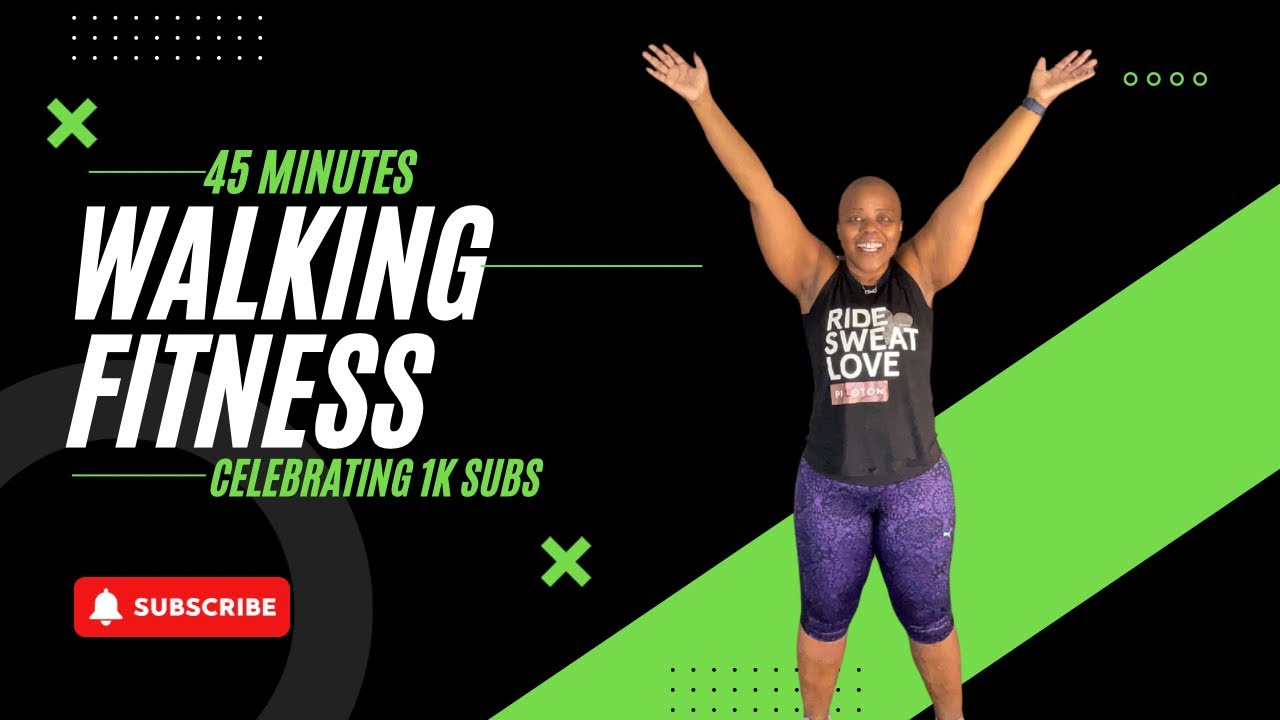 1K Celebration - 45 Min Walk at Home - YouTube