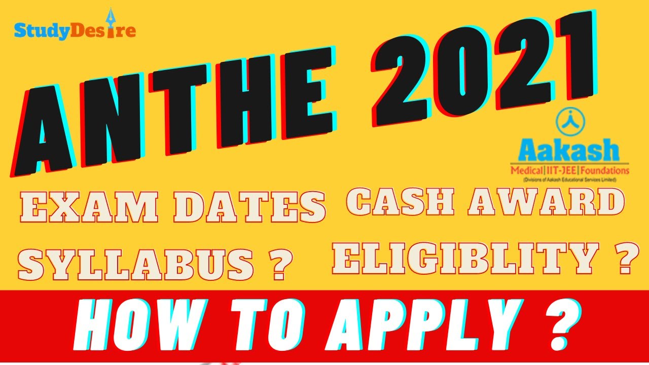 NEW ANTHE 2021 Exam Pattern Syllabus Books Preparation Exam new-anthe-2021-exam-pattern-syllabus-books-preparation-exam