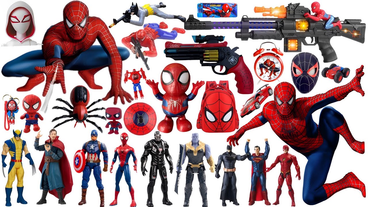 Marvel Popular Toy Collection | Spider Man Action Doll | Marvel Toy Gun ...
