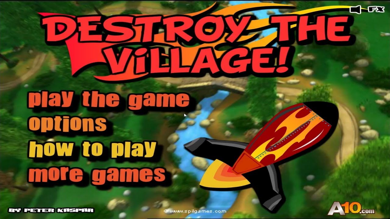Destroy the Village - Flash Game Full Playthrough - YouTube