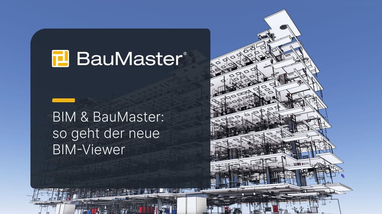 BIM & BauMaster: so geht der neue BIM-Viewer - Webinar - YouTube