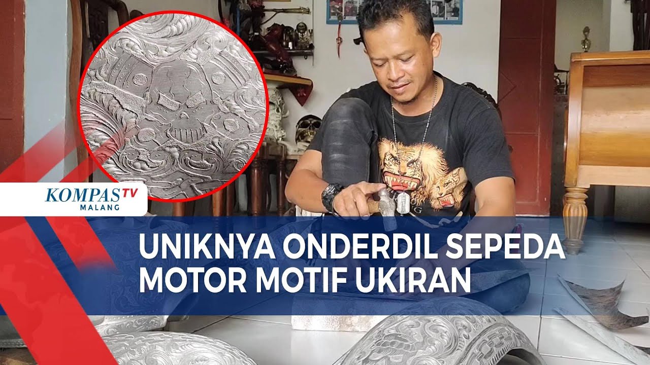 Keren! Seniman Ukir Onderdil Sepeda Motor jadi Karya Bernilai Tinggi ...