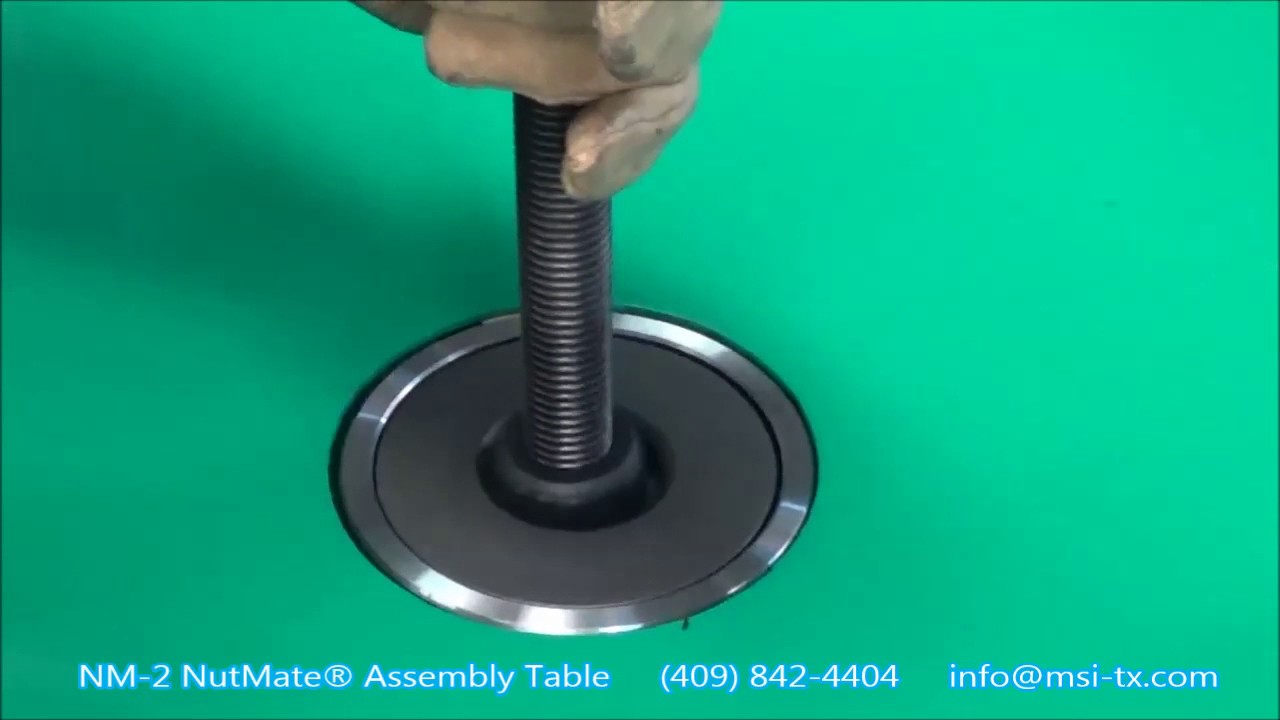 NM-2 NutMate® nut assembly tables Custom with Deep Drive Cups - YouTube