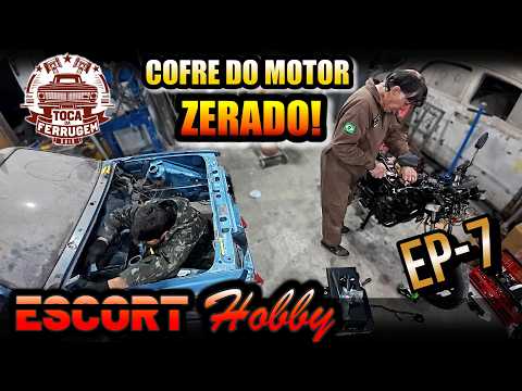 Escort Hobby 1996 do leilão - ep 7: Cofre do motor ZEROOOOOU!