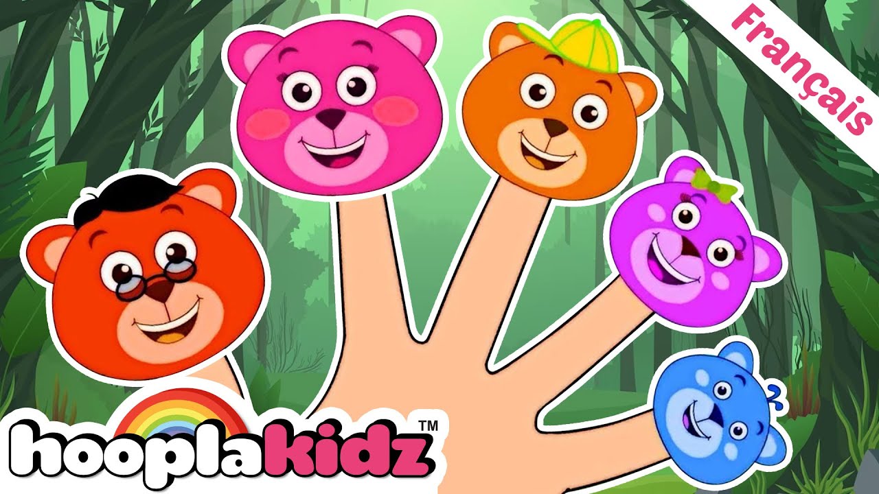 Famille de doigts d'ours | Bear Finger Family | Comptines Et Chansons ...