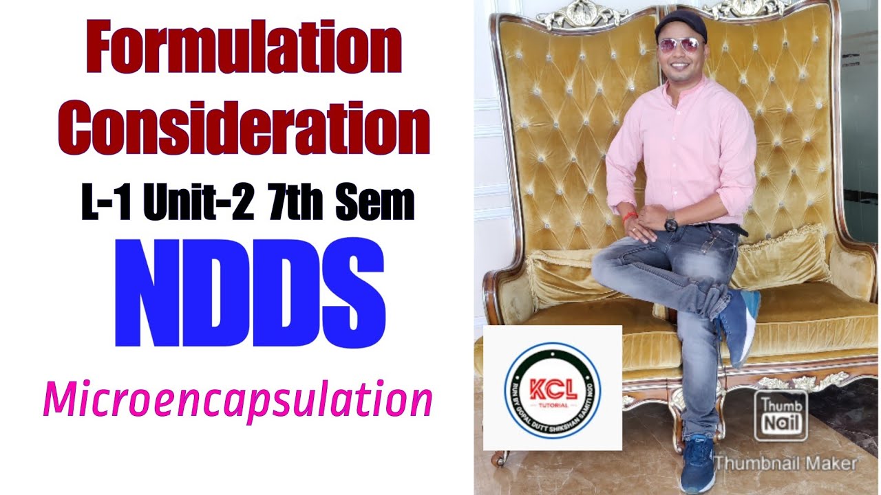 Formulation Consideration of Microencapsulation / Core Drug + Coating ...