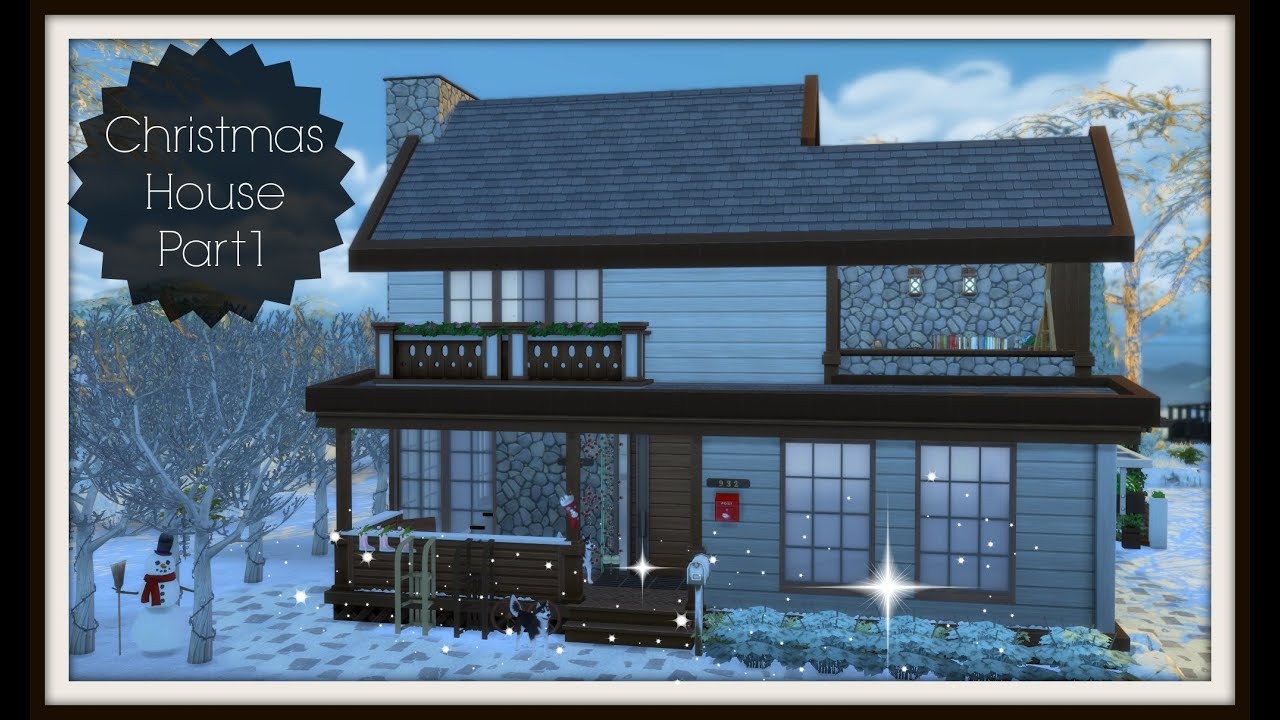 Sims 4 - Speed Build - Christmas House Part1 - YouTube