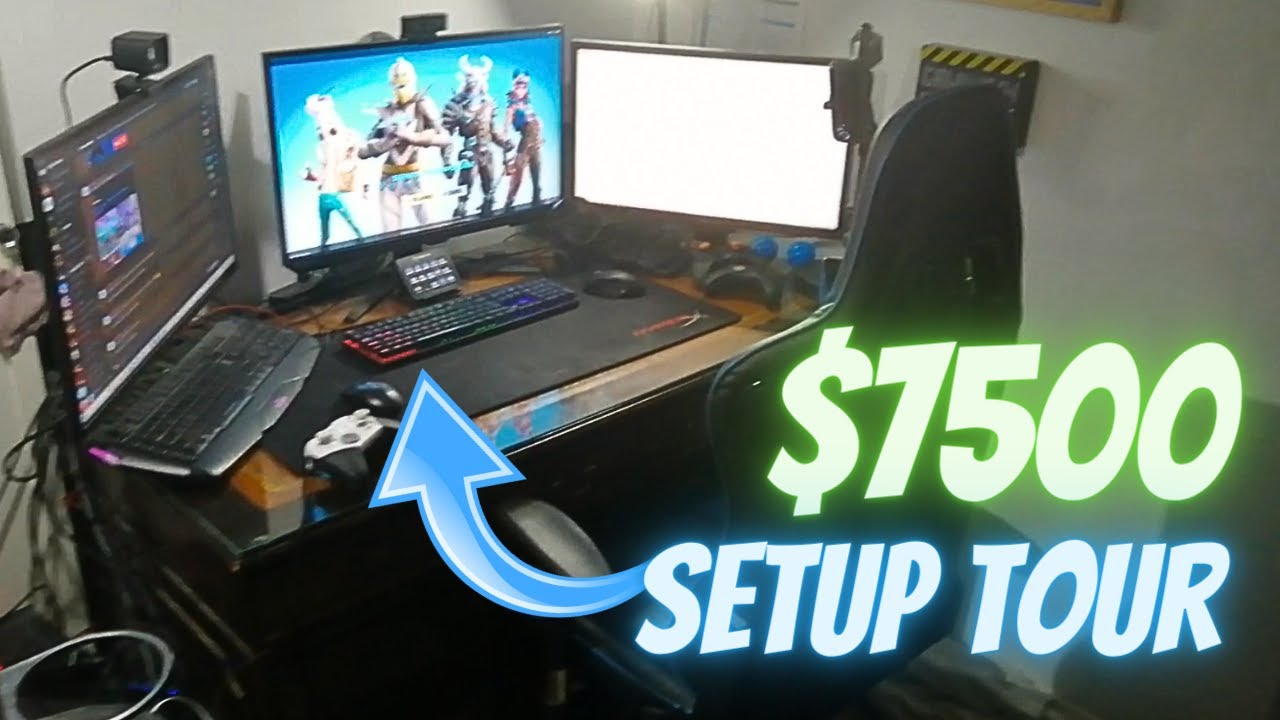JKC Gaming's $7500 Gaming Setup Tour (INSANE) - YouTube