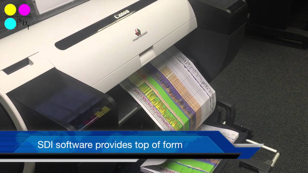 SDI / Canon Geoscience Printing Solution - YouTube