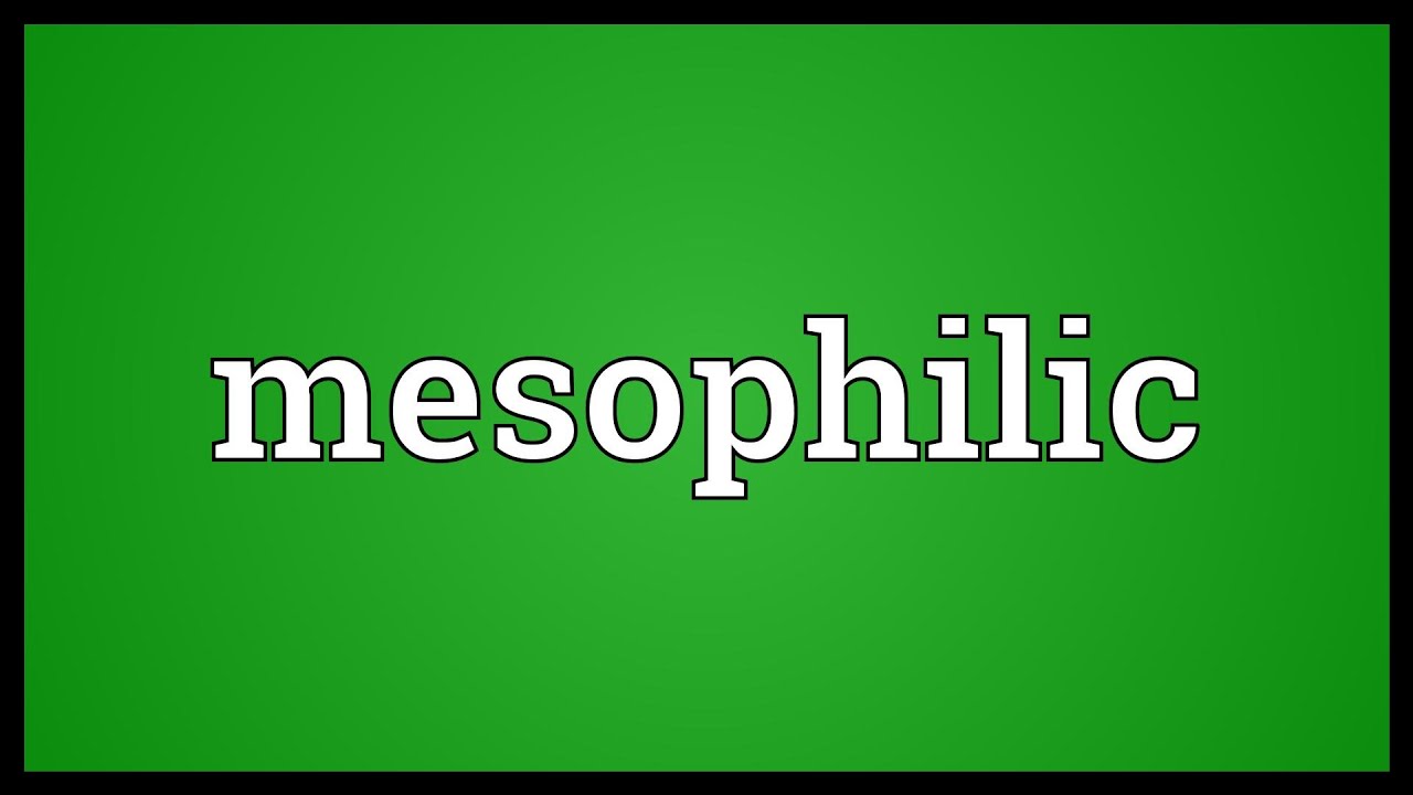 Mesophiles
