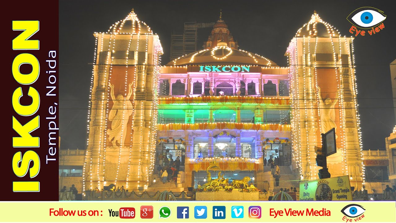 Glimpse of ISKCON Temple Noida | Sri Sri Radhagovind Dev - YouTube