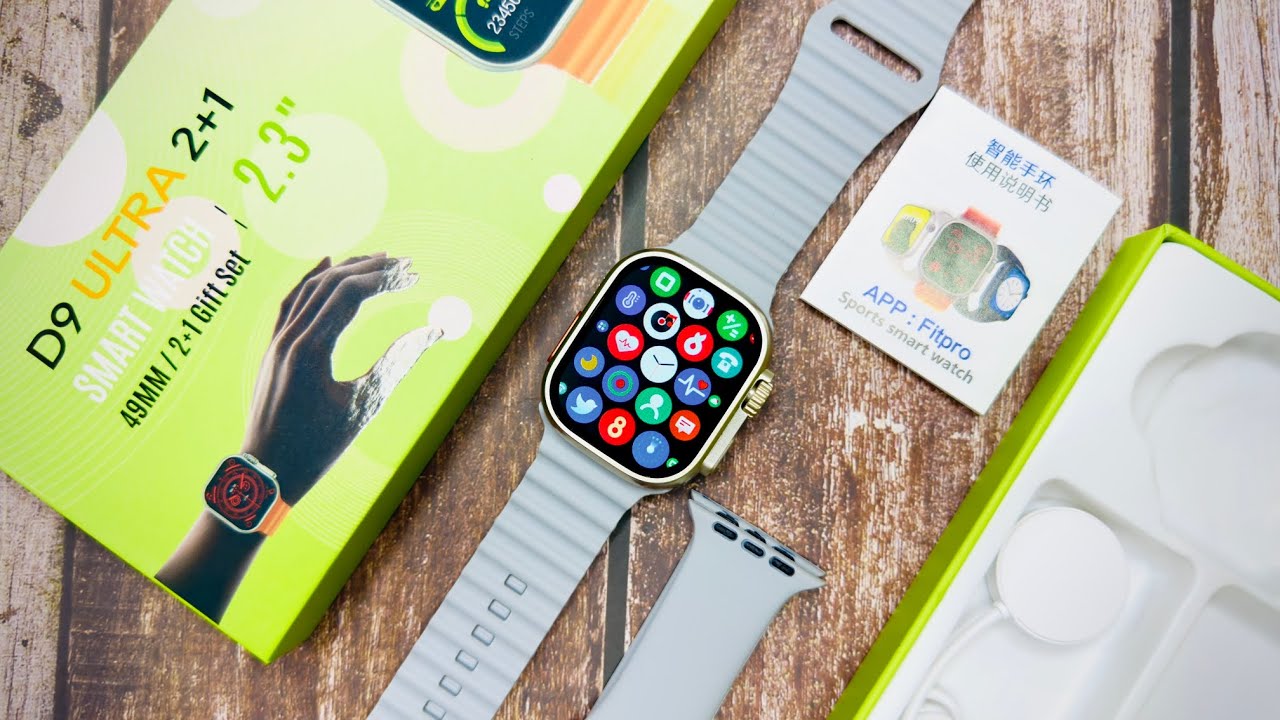 New D9 ULTRA 2+1 Smart Watch with 2.3 Inch Display!! - YouTube