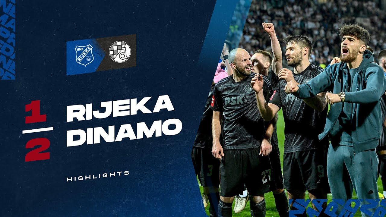 HIGHLIGHTS | HNK RIJEKA - GNK DINAMO 1:2 | Pobjeda Dinama u derbiju na Rujevici - YouTube