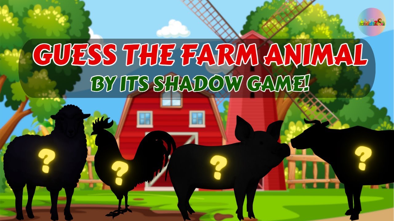Guess the Farm Animals: Shadow Games for Kids #quiz #farmanimals # ...