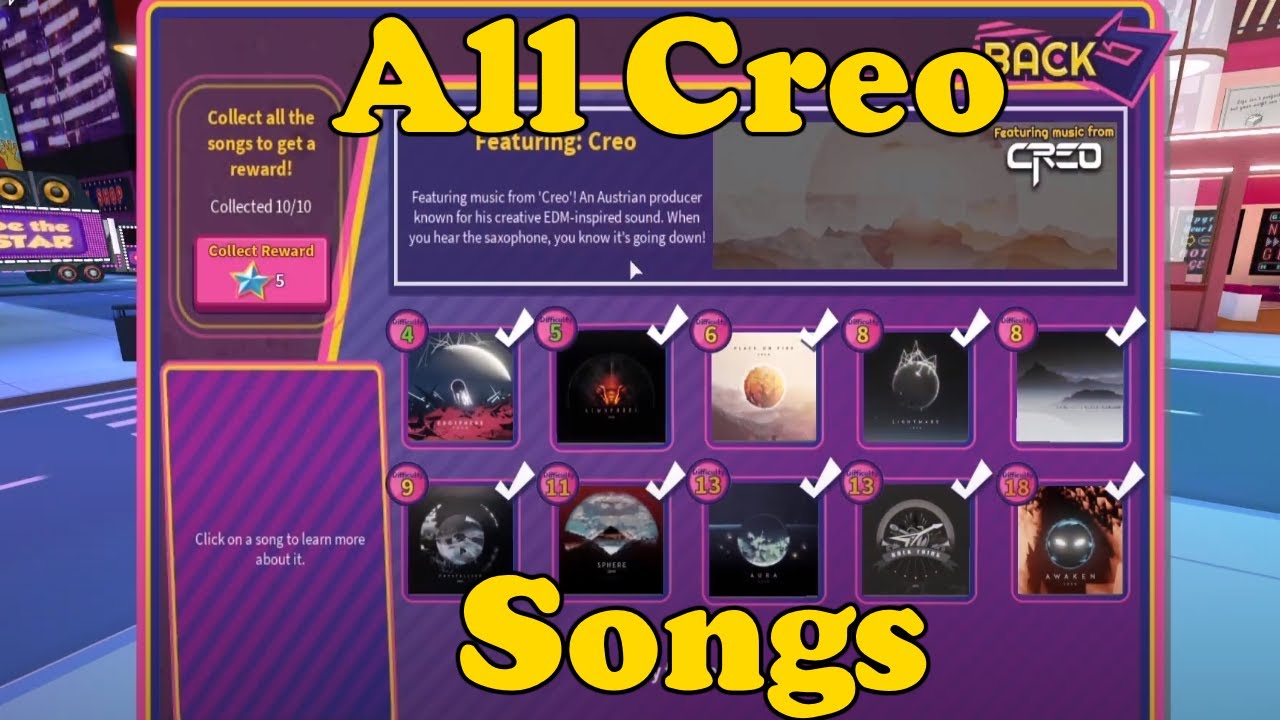 All Creo Songs in One PART 1 | Hard Songs Only | First Playthroughs ...