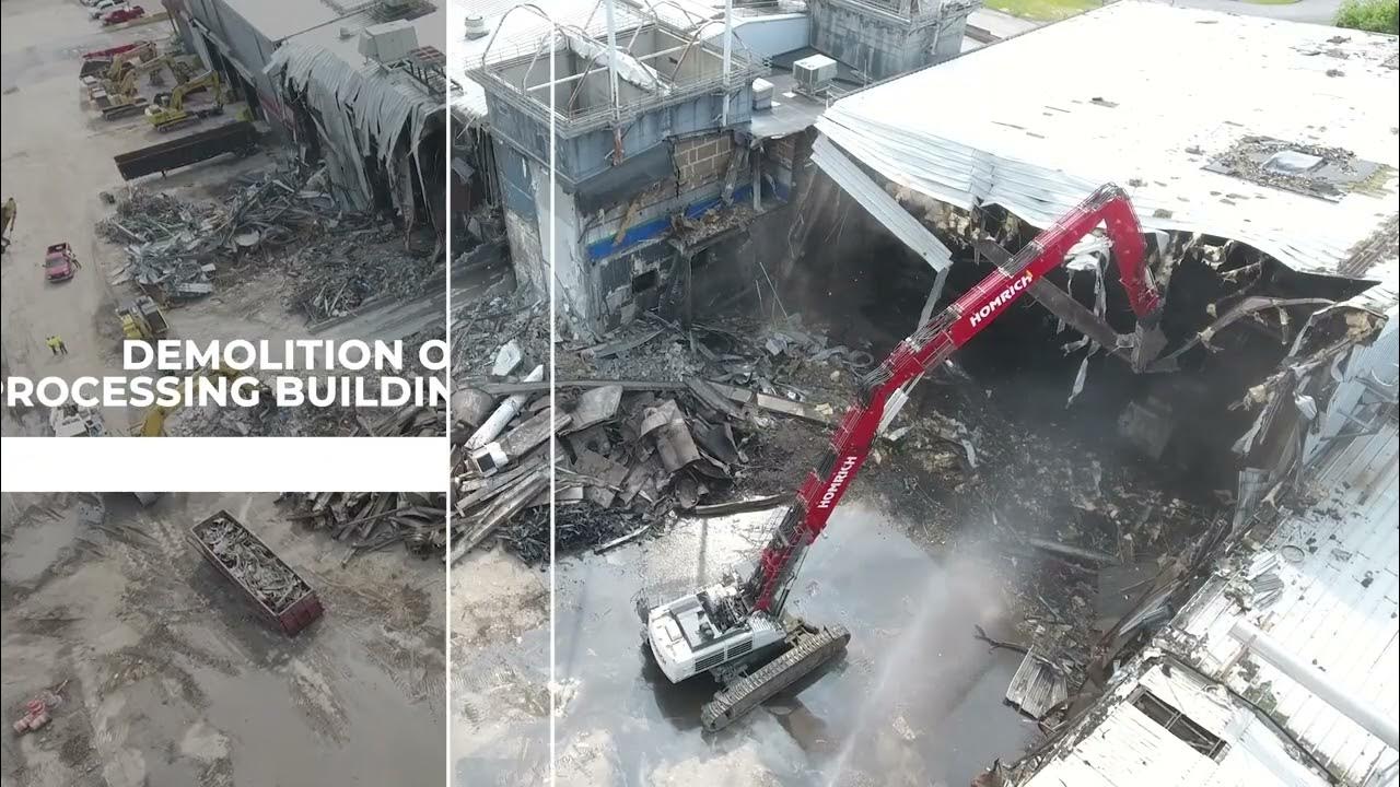 Detroit Incinerator Project – In-Depth Demolition Process & Equipment - YouTube