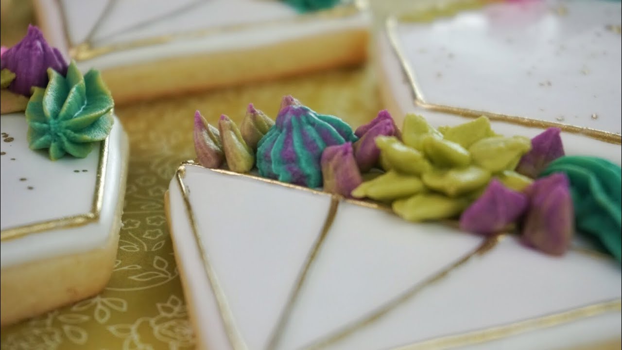 Succulent Cookies - YouTube