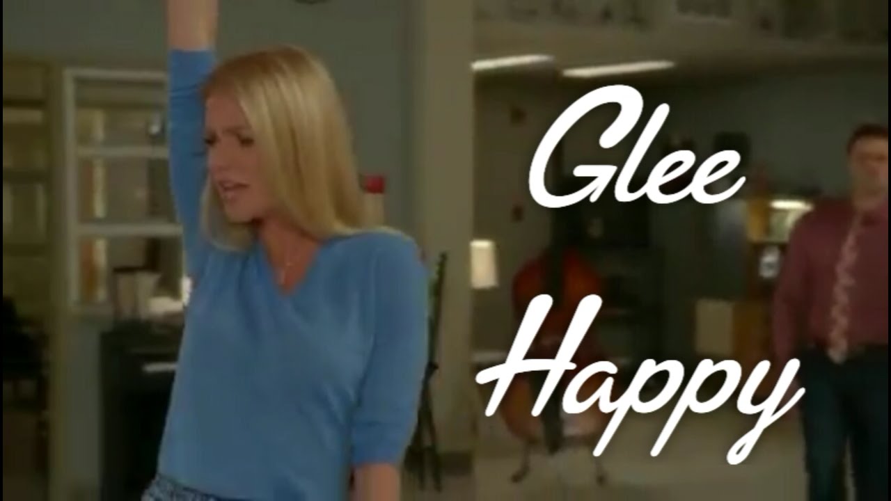 Glee - Happy (lyrics) - YouTube