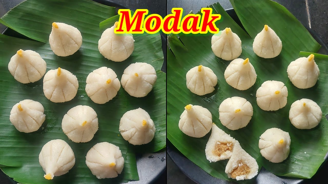 चावल के आटे के मोदक /ukadiche modak/Ganesh chaturthi recipes / steamed ...