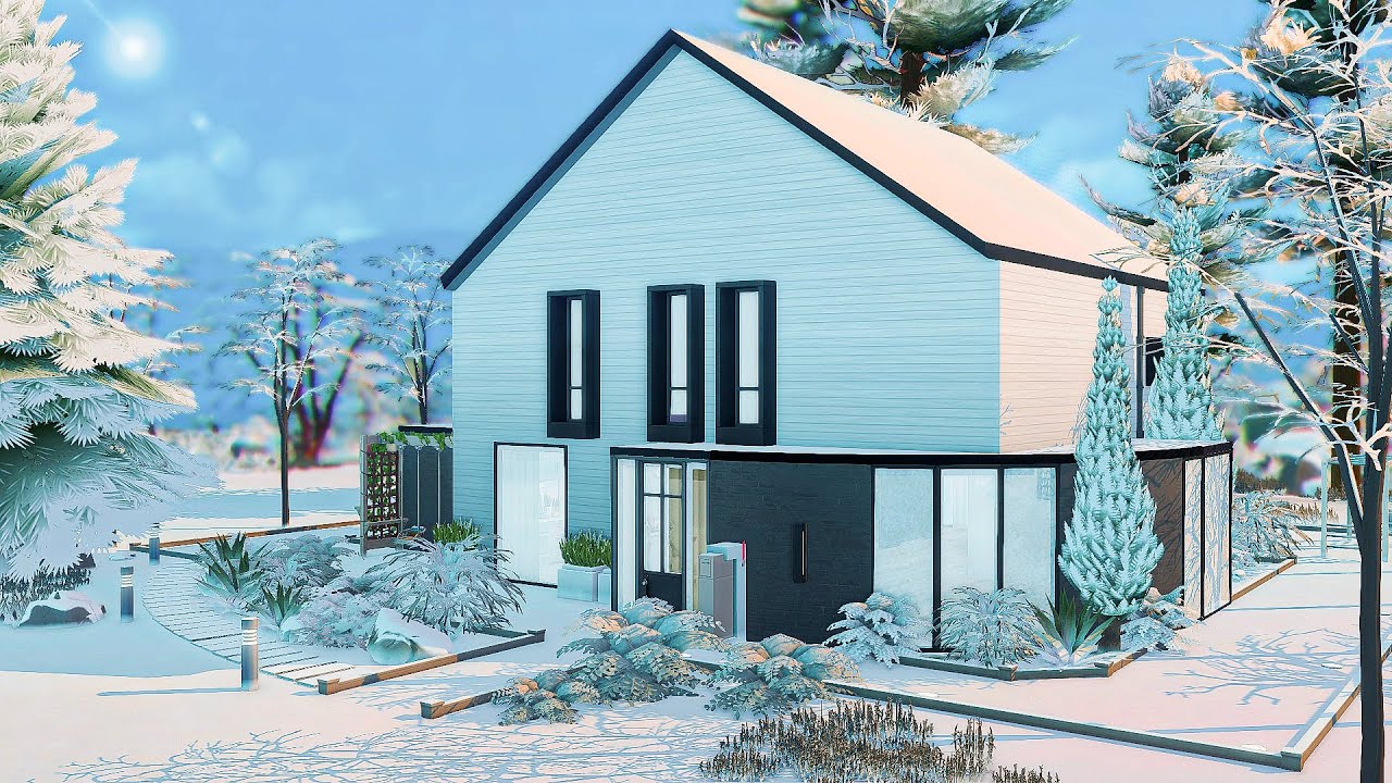 Family winter house | The sims 4 | No cc | Stop-motion - YouTube