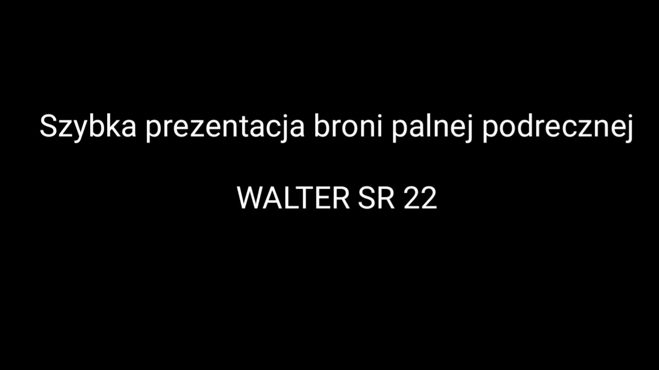 Prezentacja zabezpieczenia broni przed niepożądanym wystrzalem Walter ...
