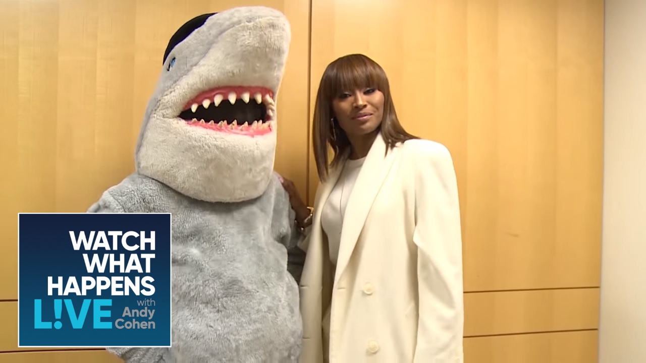 Cynthia Bailey Teaches Gay Shark How To Runway Walk | WWHL - YouTube