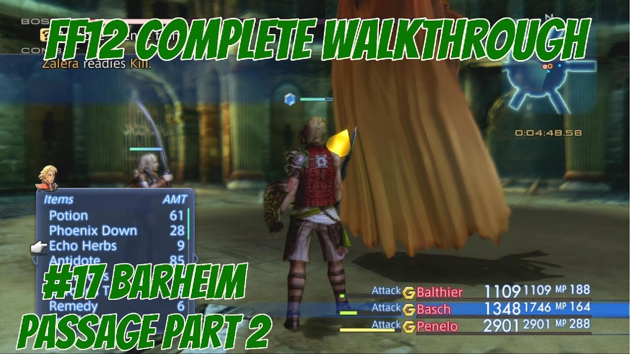 EP#17 Zalera Esper and Deathbringer Early Game FF 12 Zodiac Age ...