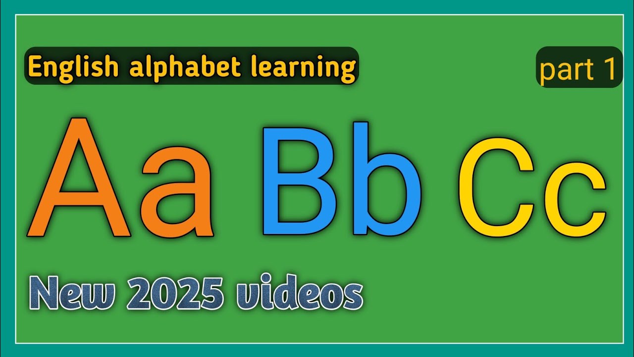 English alphabet learning part 1 2025 video Kids learning video🤗# ...