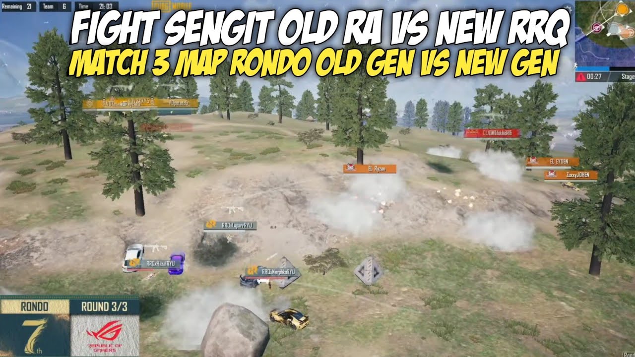 FIGHT SENGIT OLD RA VS NEW RRQ !! MATCH 3 MAP RONDO - YouTube